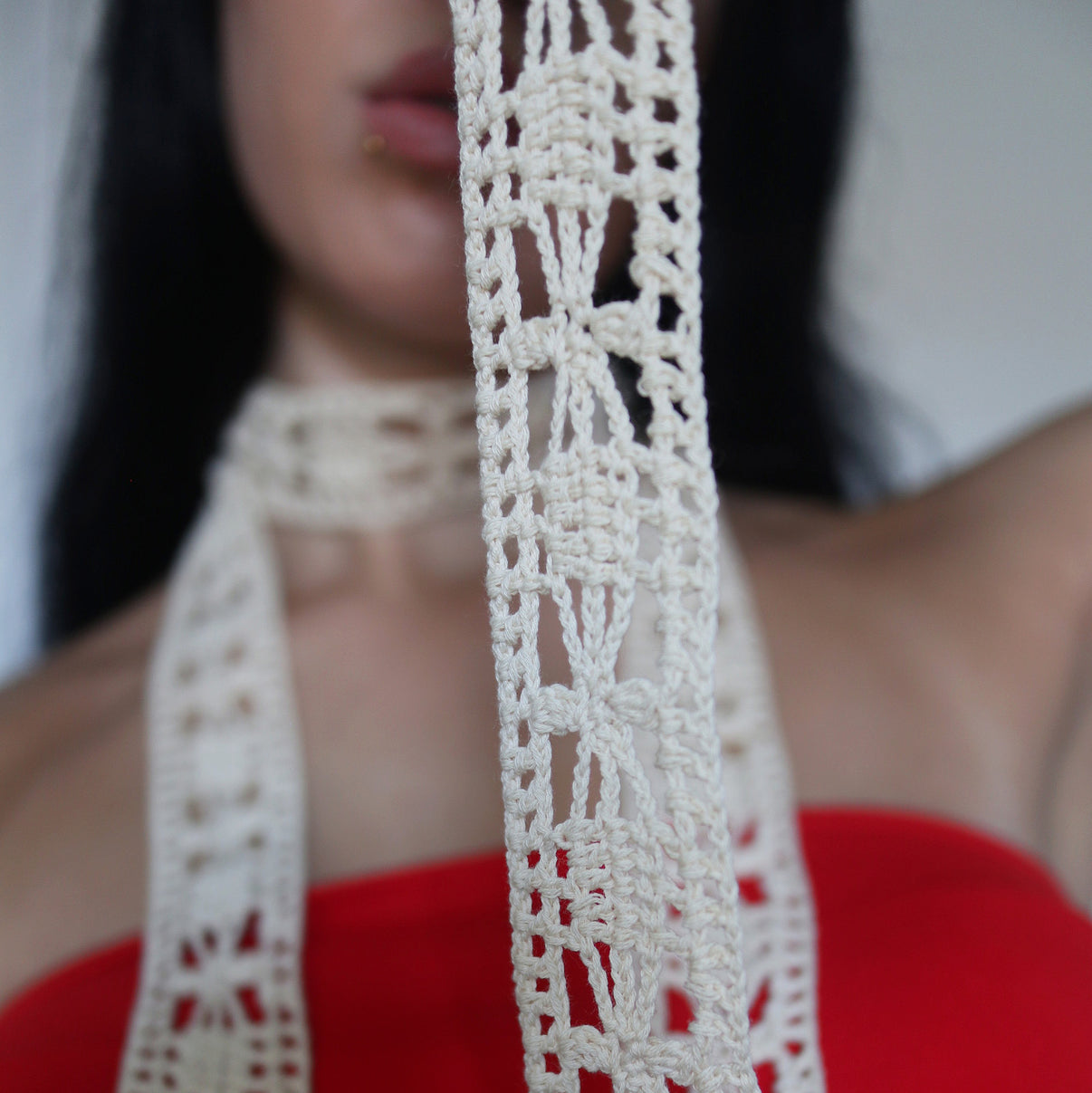 35mm Film Roll scarf // Free crochet pattern – The Polisher Project